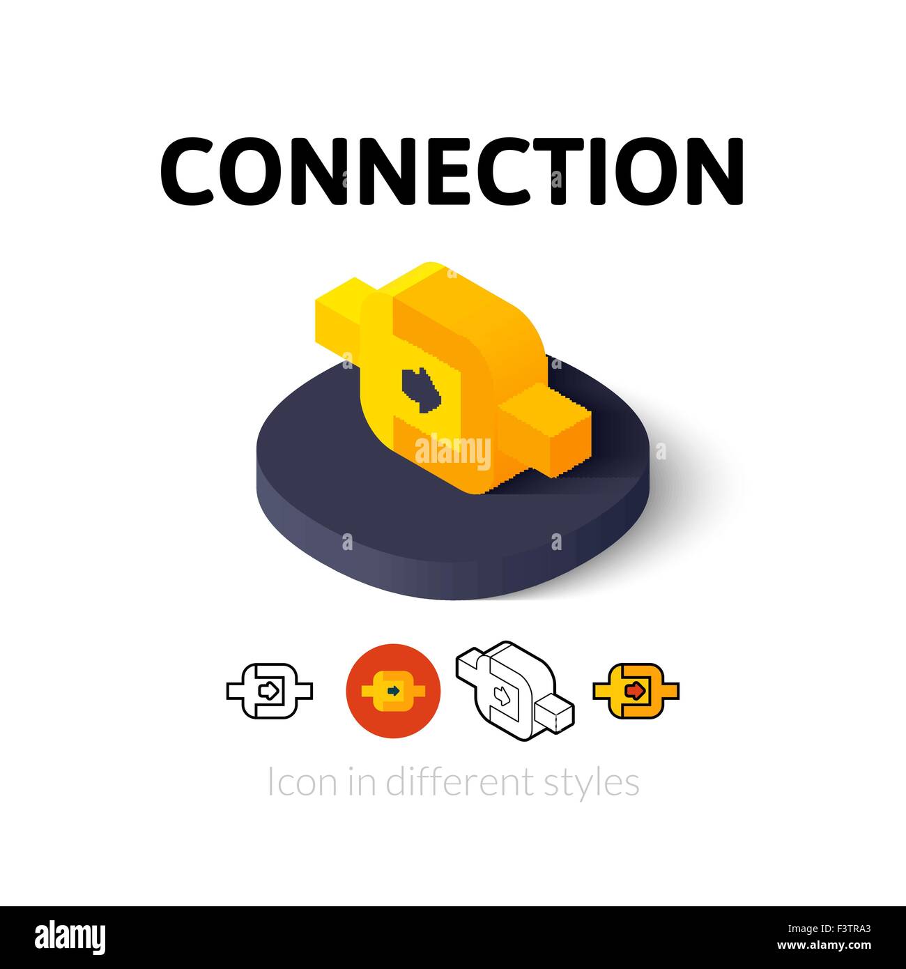 Plug icon symbol 3d style Stock Vector Images - Alamy