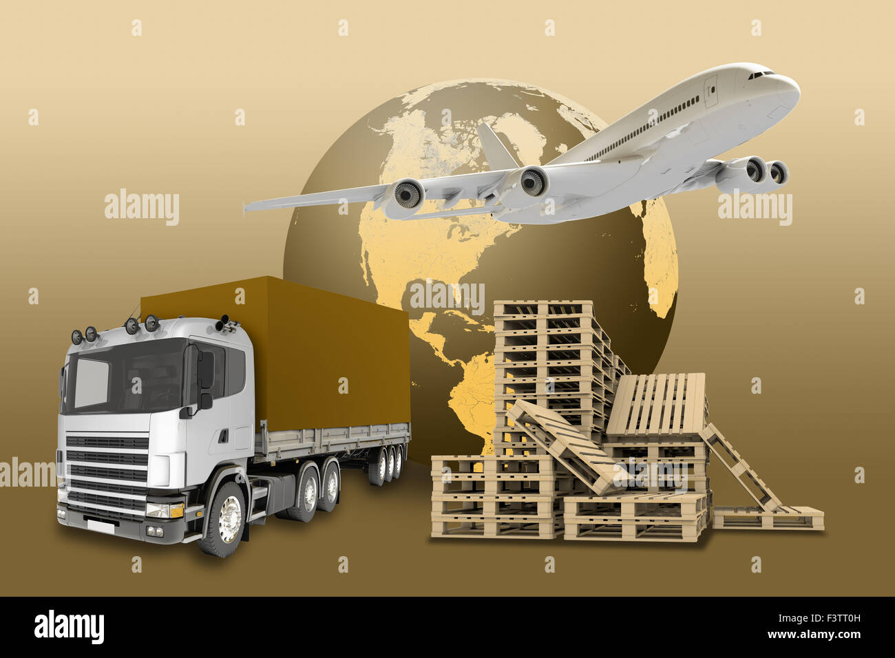 Transport with earth Stock Photo - Alamy