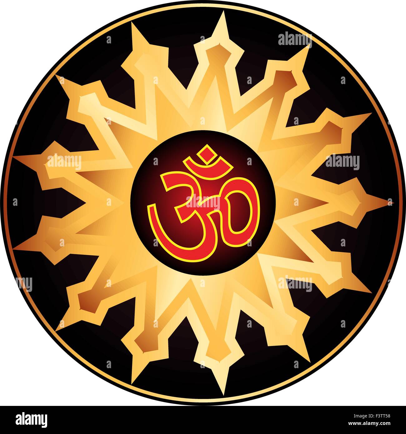 Aum Om The Holy Motif Vector Art Stock Vector Image And Art Alamy
