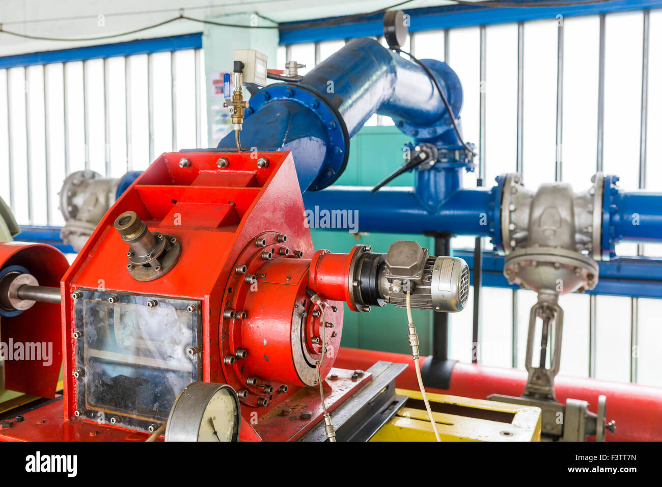 Metal tubes in a student laboratory in an European technical university ...