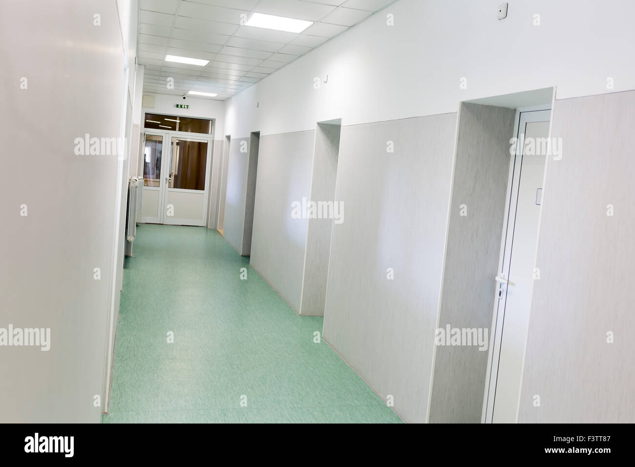 Hospital corridor of a new clinic building Stock Photo - Alamy
