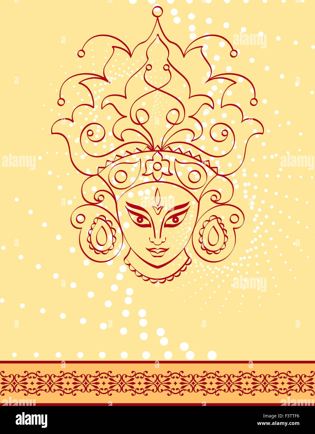 Durga Goddess of Power Vector Art Stock Vector Image & Art - Alamy