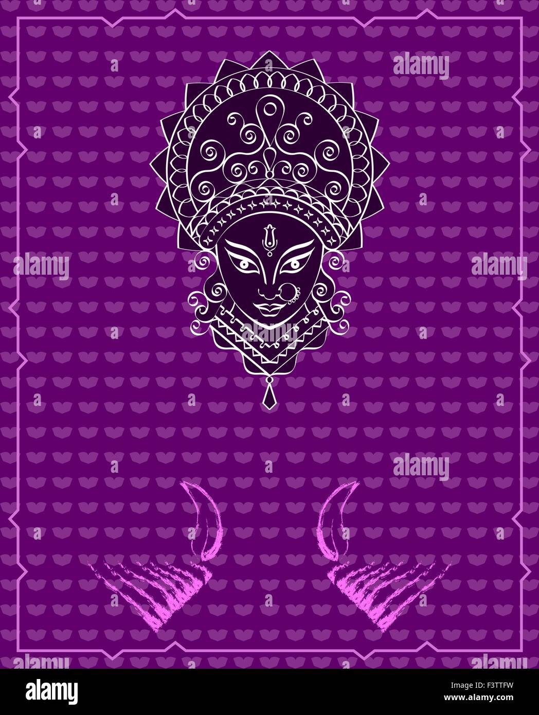 Durga Goddess of Power Vector Art Stock Vector Image & Art - Alamy