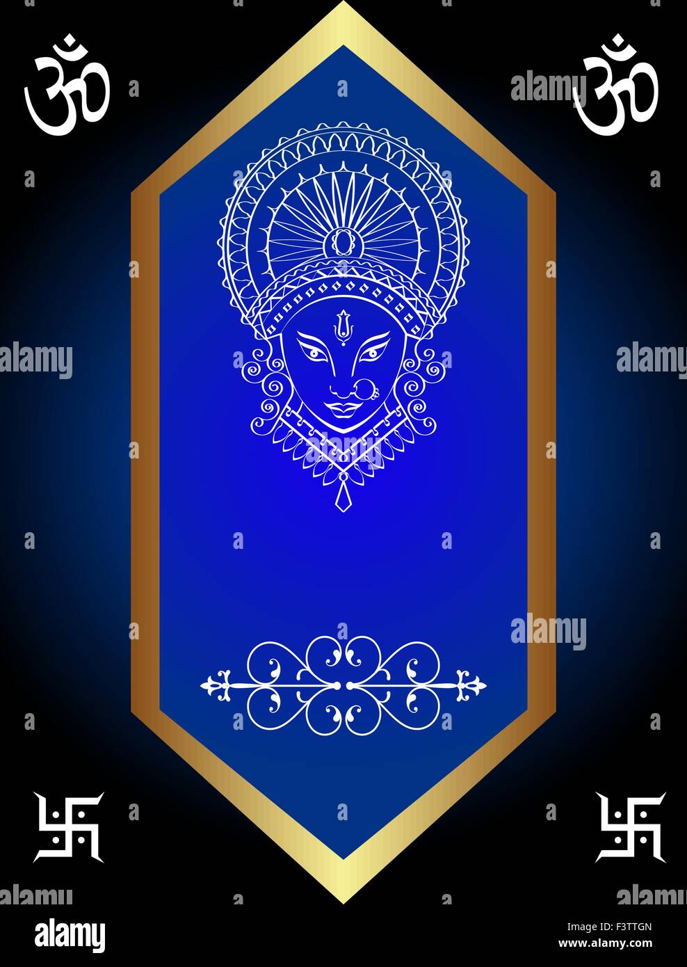 Durga Goddess of Power Vector Art Stock Vector Image & Art - Alamy