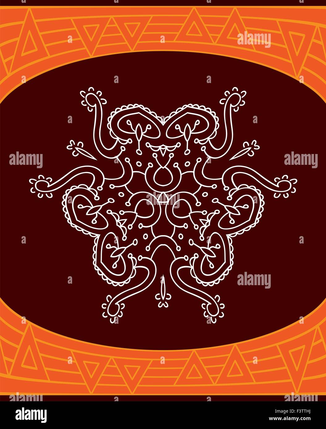 Folk, Tribal Design, Motif, Wall Painting Vector Art Stock Vector Image ...