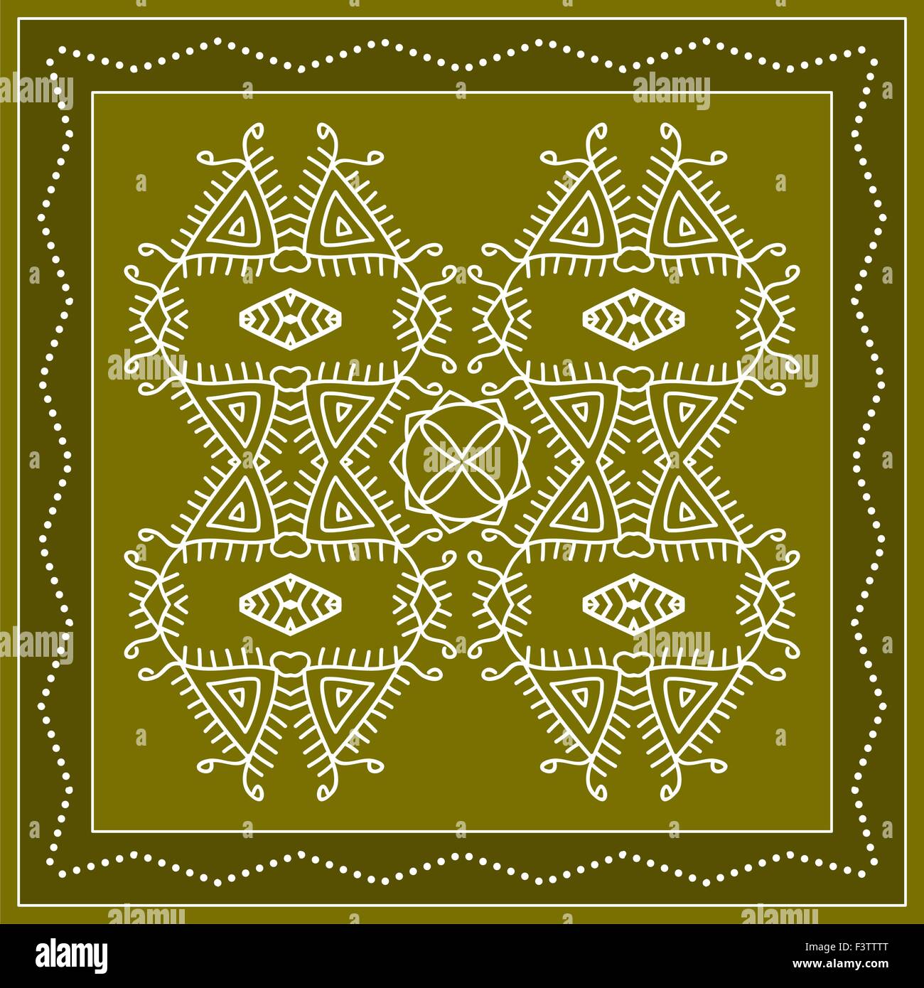 Folk, Tribal Design, Motif, Wall Painting Vector Art Stock Vector Image ...