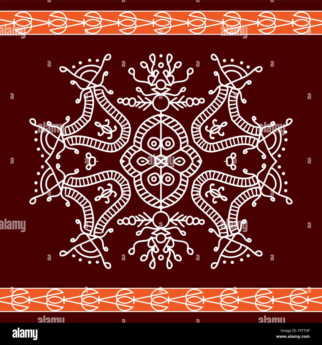 Folk, Tribal Design, Motif, Wall Painting Vector Art Stock Vector Image ...