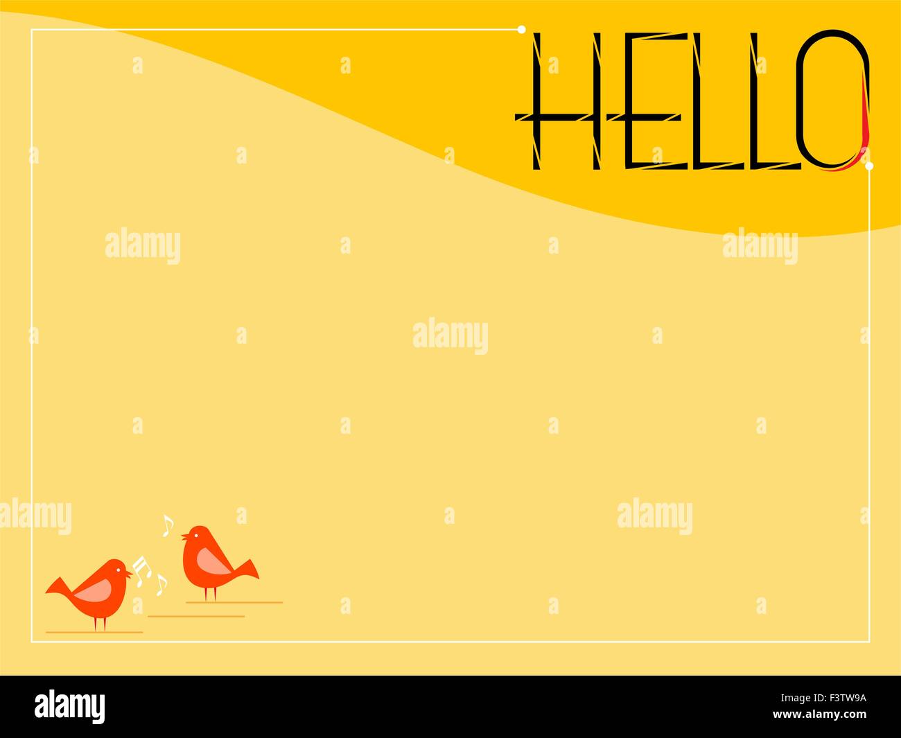 Hello Greeting Card Vector Art Stock Vector Image & Art - Alamy