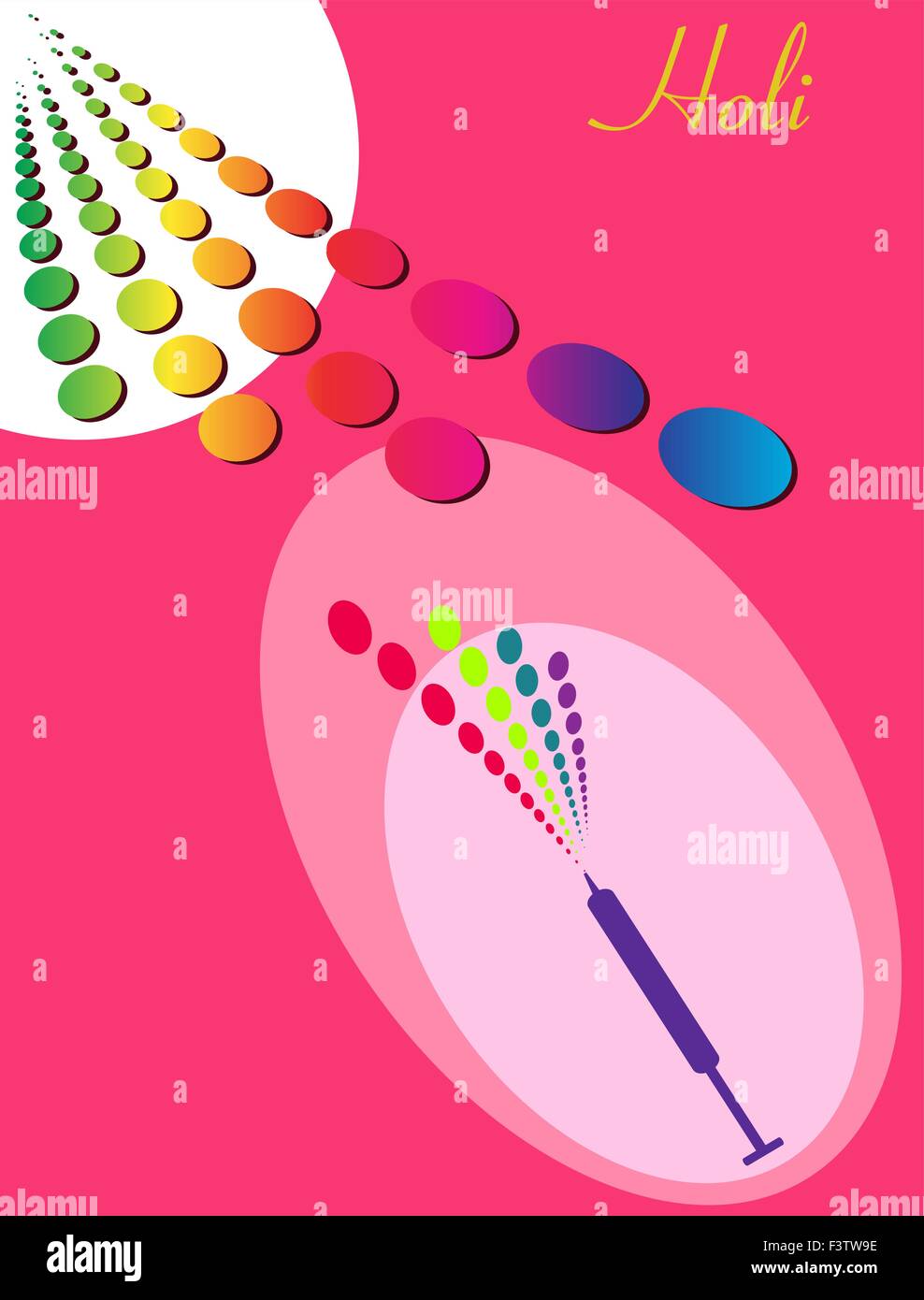 Holi The Festival Of Colours Vector Art Stock Vector Image & Art - Alamy