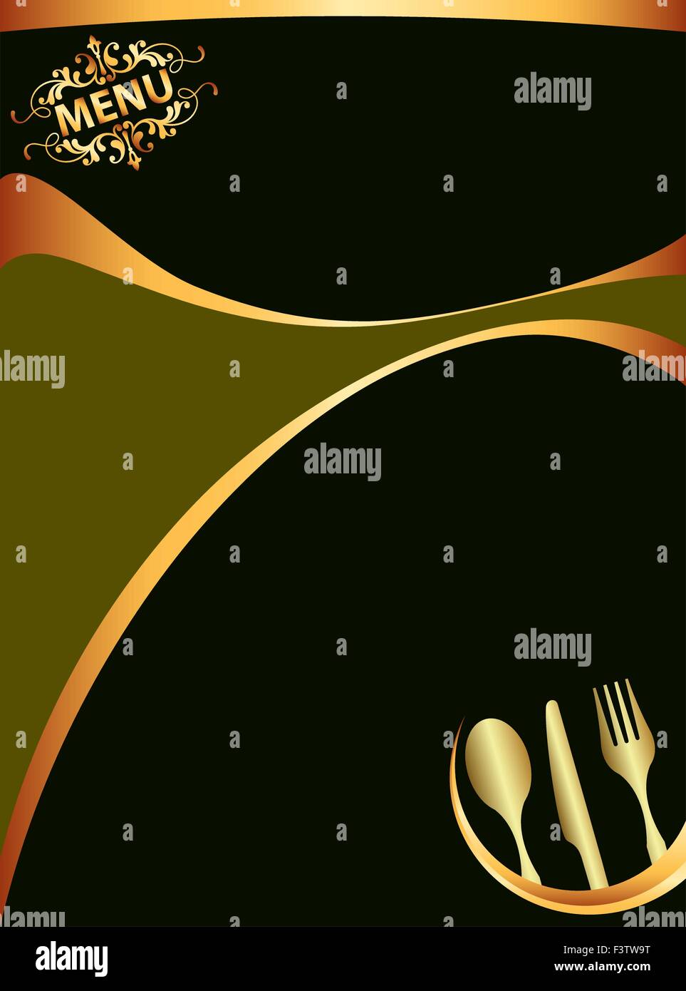 Menu Card Design Template Vector Art Stock Vector Image & Art - Alamy