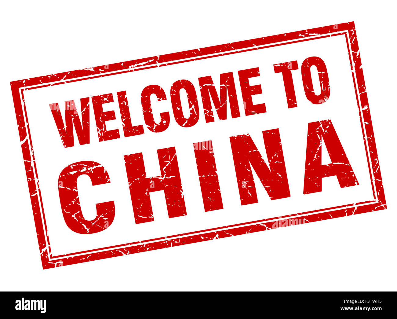 Welcome china red square hi-res stock photography and images - Alamy