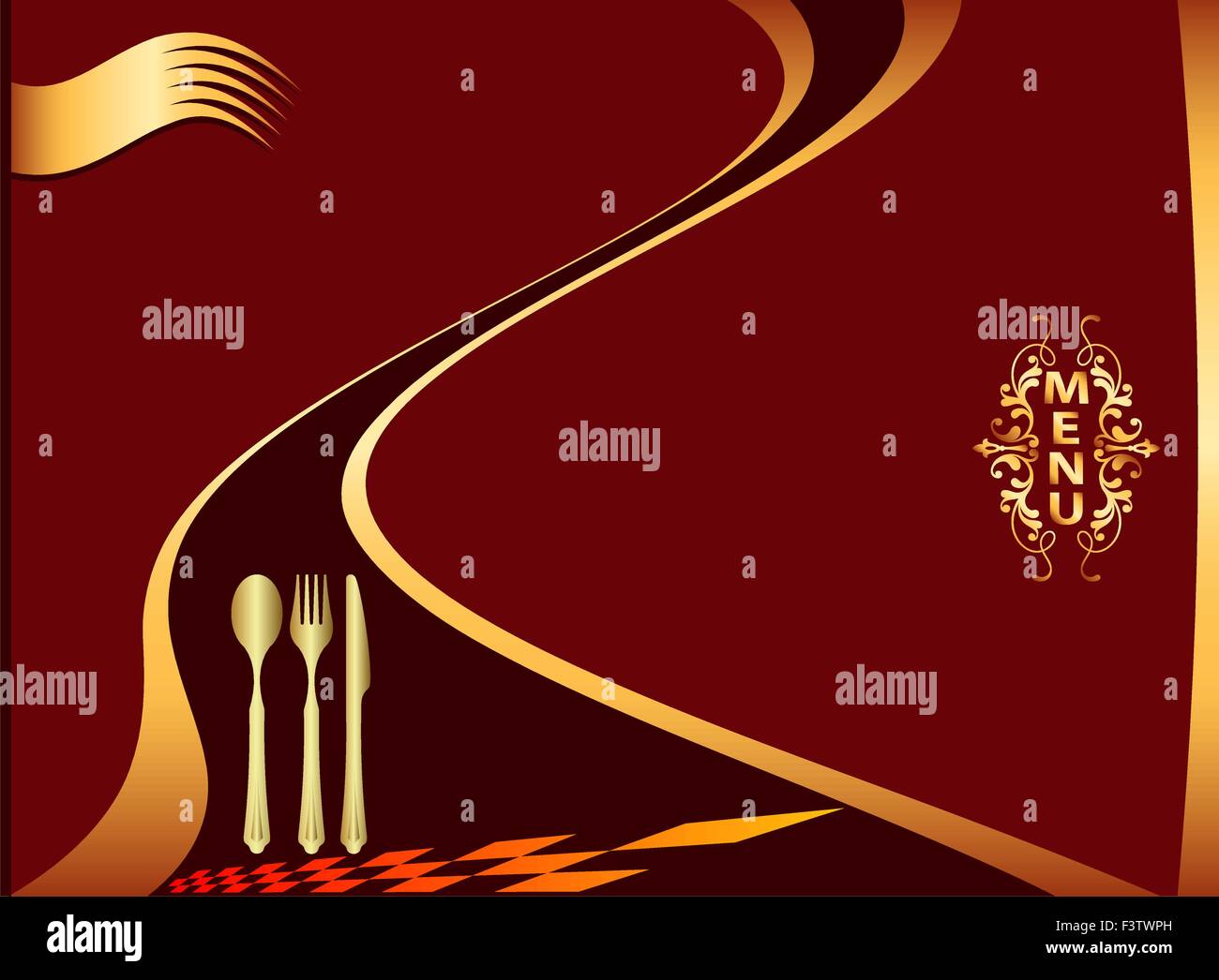 Menu Card Design Template Vector Art Stock Vector Image & Art - Alamy
