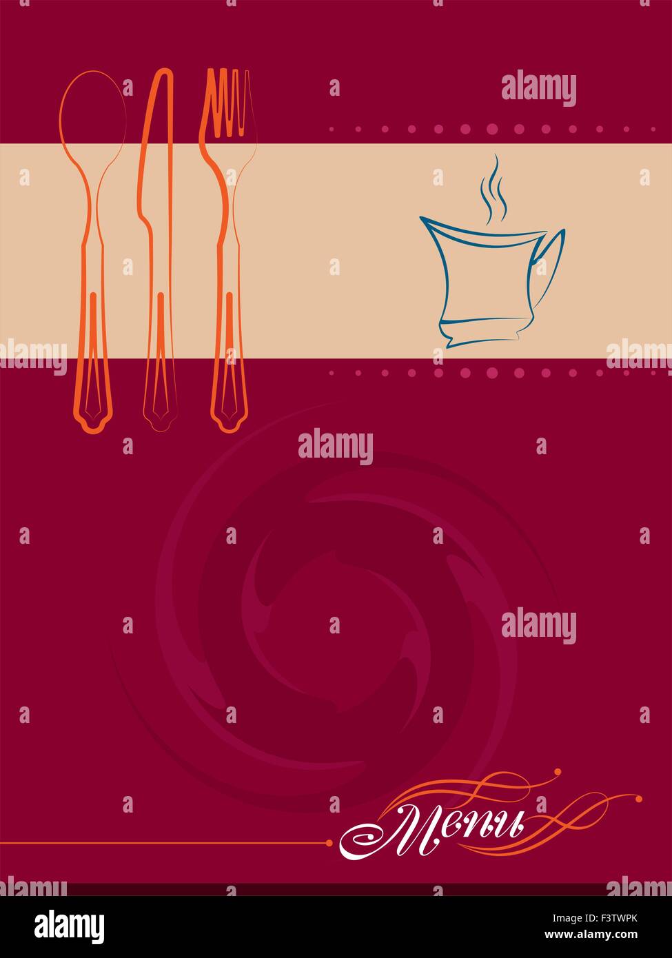 Menu Card Design Template Vector Art Stock Vector Image & Art - Alamy