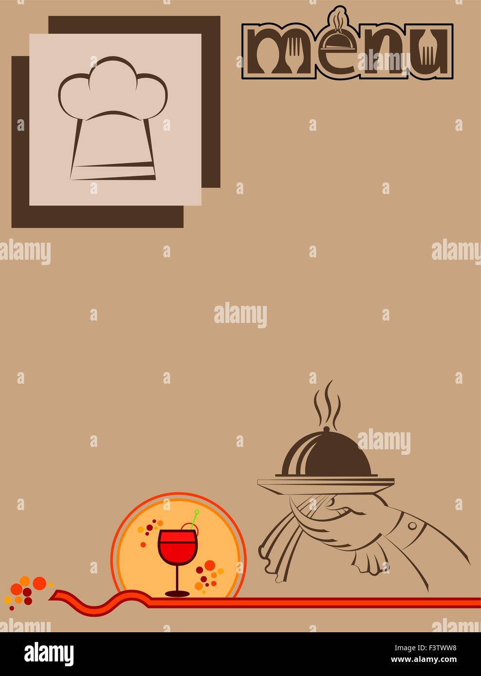 Menu Card Design Template Vector Art Stock Vector Image & Art - Alamy