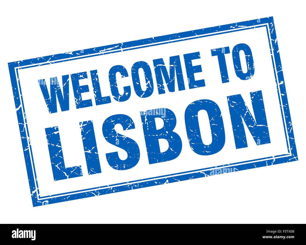 Welcome lisbon stamp hi-res stock photography and images - Alamy