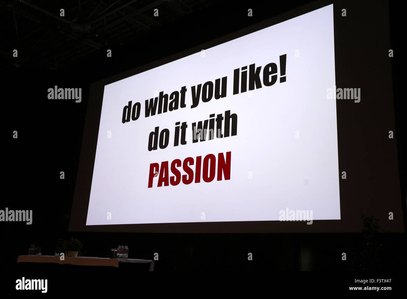 Advice for life projection as a background Stock Photo - Alamy