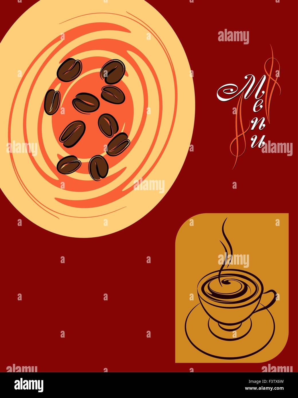 Menu Card Design Template Vector Art Stock Vector Image & Art - Alamy