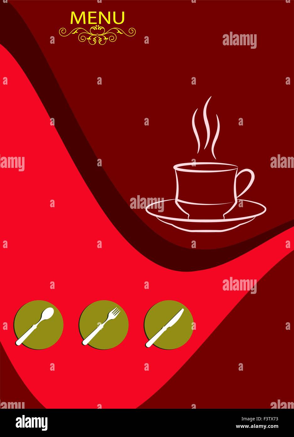 Menu Card Design Template Vector Art Stock Vector Image & Art - Alamy