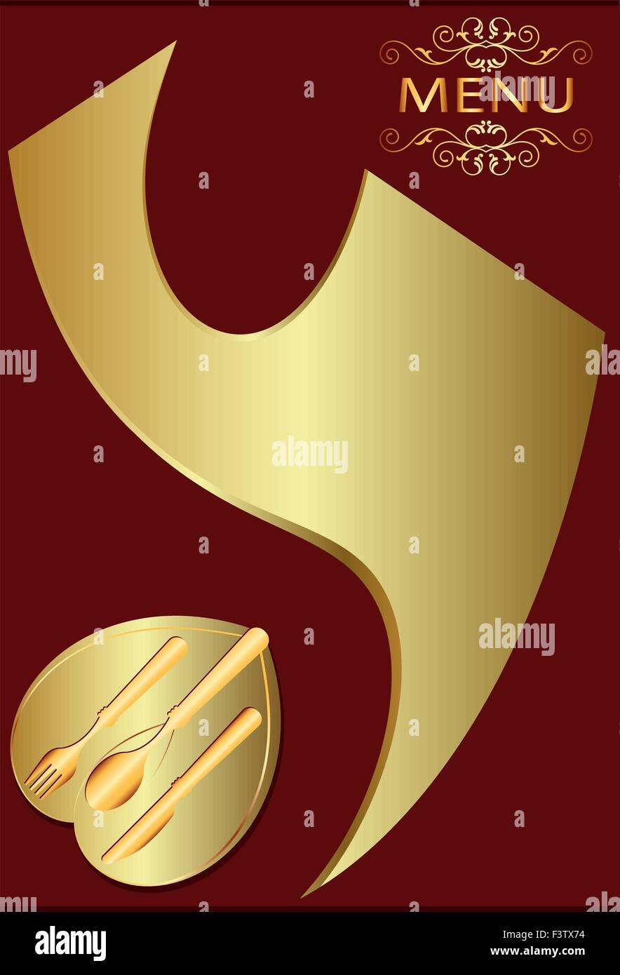 Menu Card Design Template Vector Art Stock Vector Image & Art - Alamy