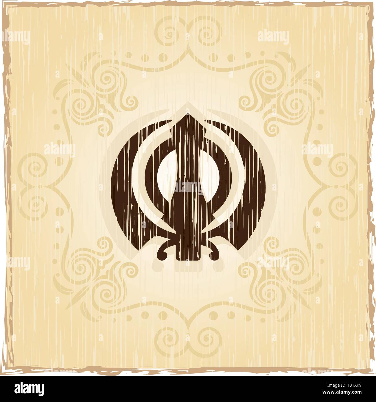 Emblem of sikhism Stock Vector Images - Alamy