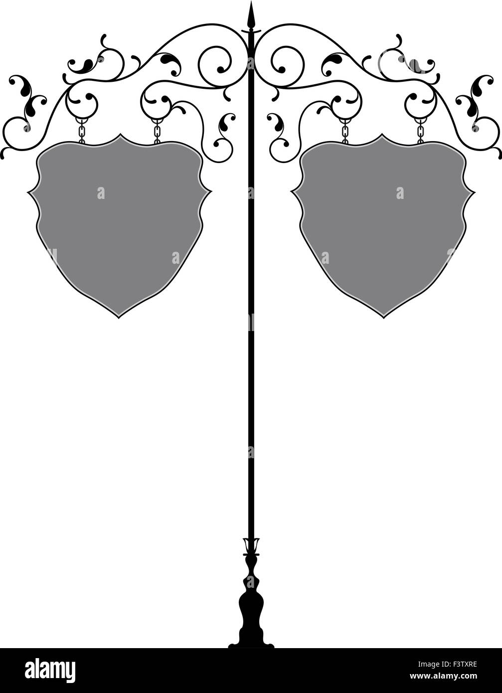 Wrought Iron Signage Vector Art Stock Vector Image & Art - Alamy