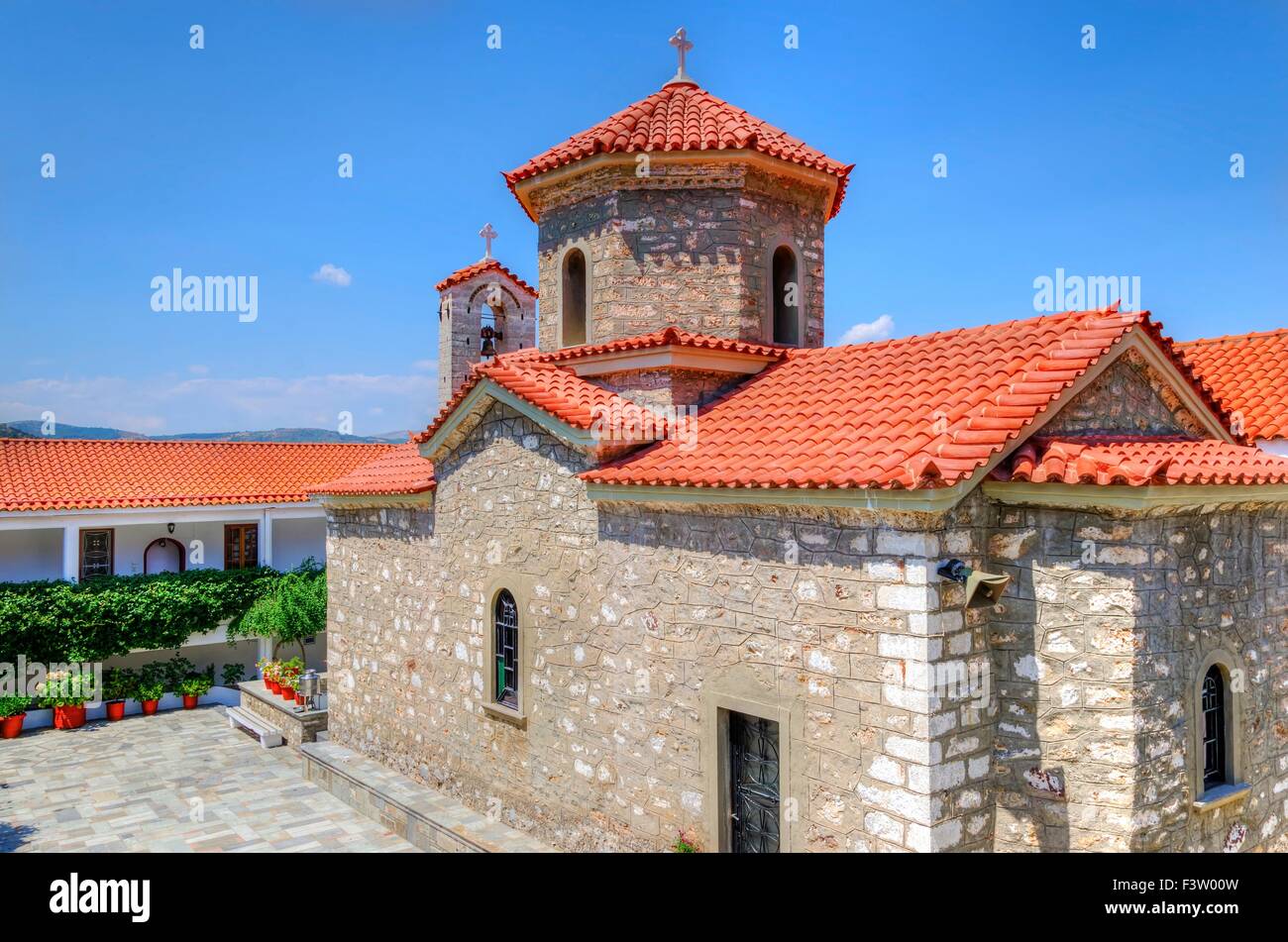 The monastery of Panayia Malevi, in Greece, well known for many ...