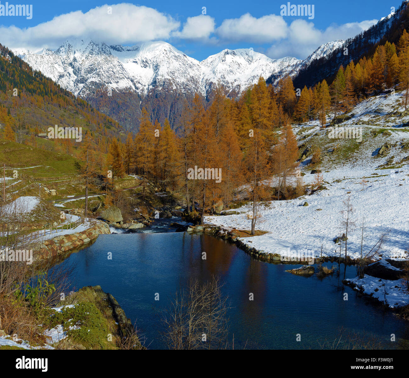 autumn landscape in the Alps Stock Photo - Alamy