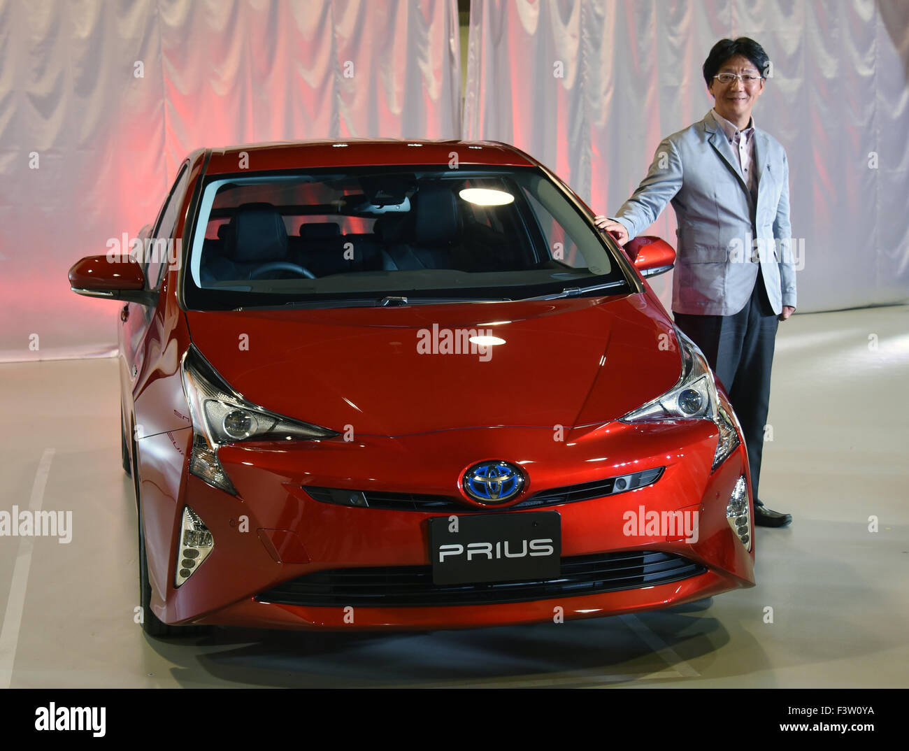 Tokyo, Japan. 13th Oct, 2015. Chief engineer Koji Toyoshima of Japan's ...