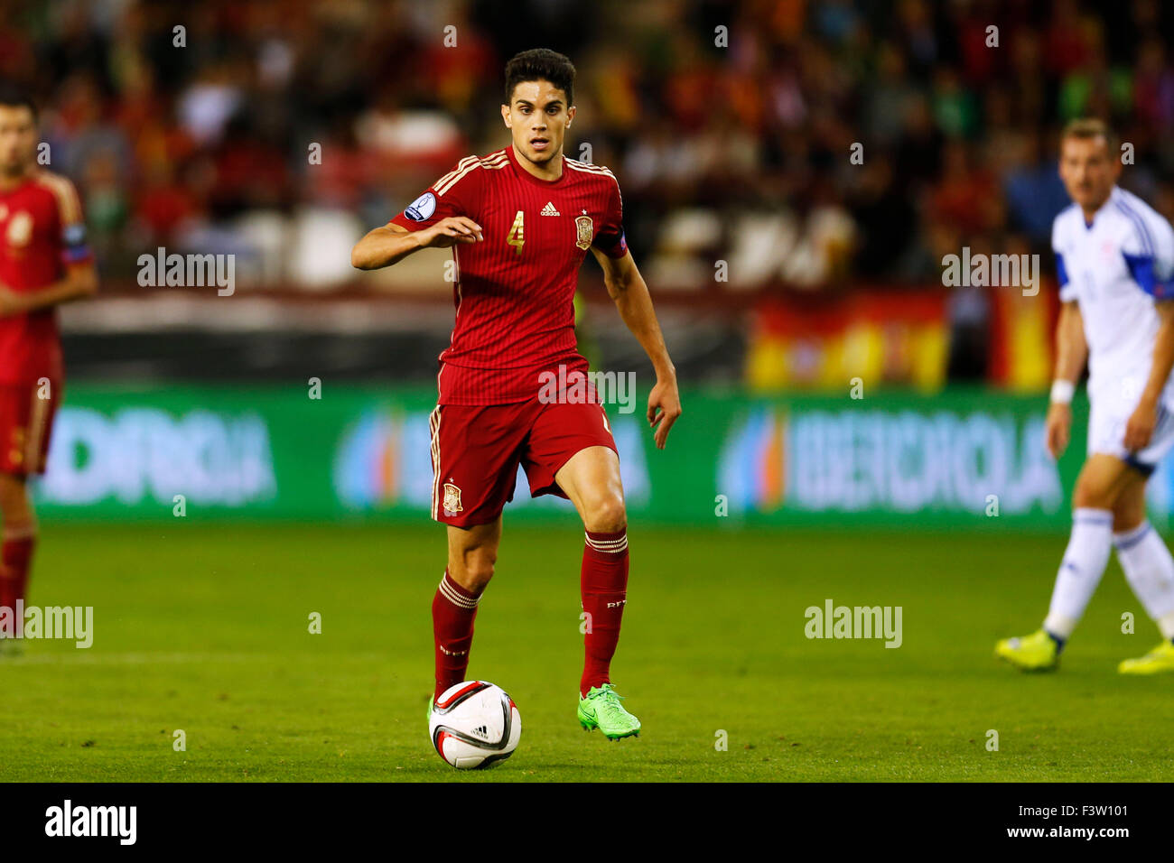Logrono, La Rioja, Spain. © D. 9th Oct, 2015. Marc Bartra (ESP ...