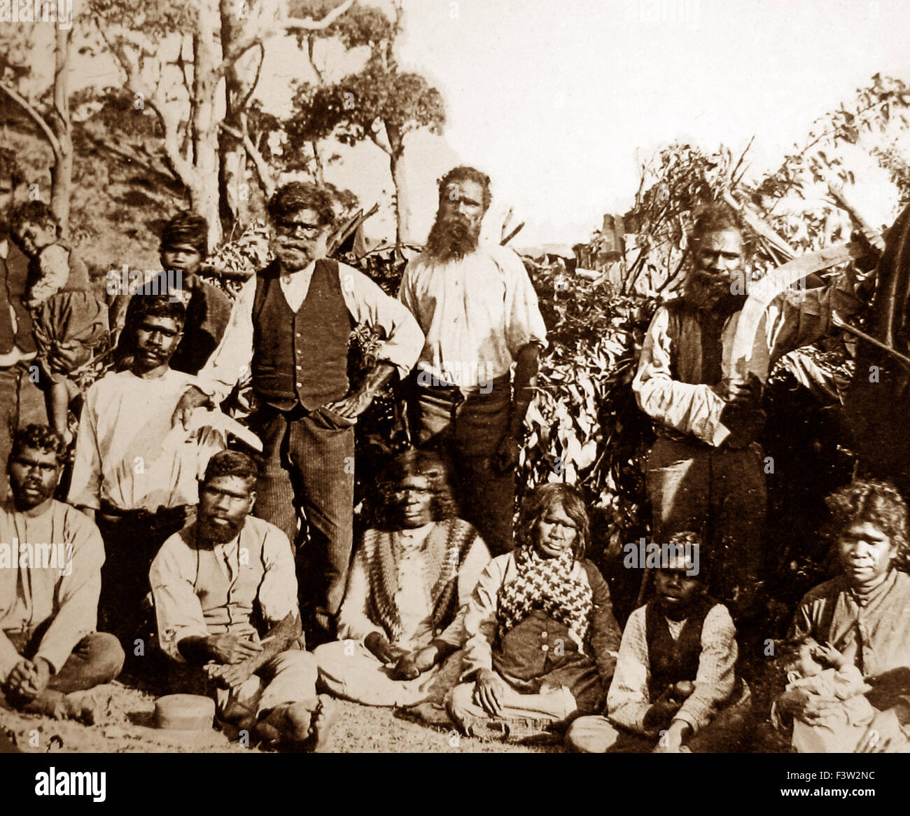Aborigines in Victoria, Australia - Victorian period Stock Photo - Alamy