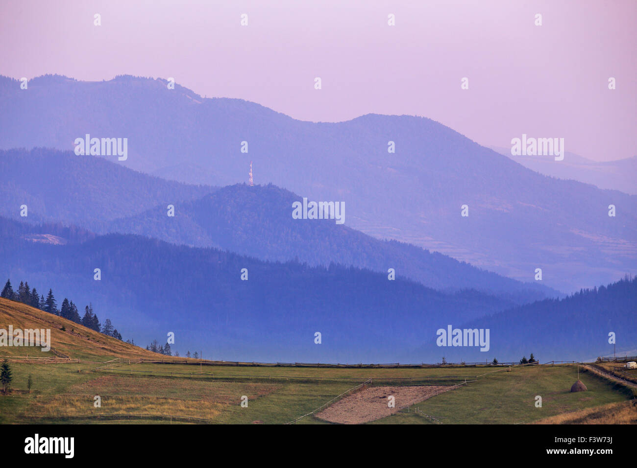 the land of blue hills Stock Photo - Alamy