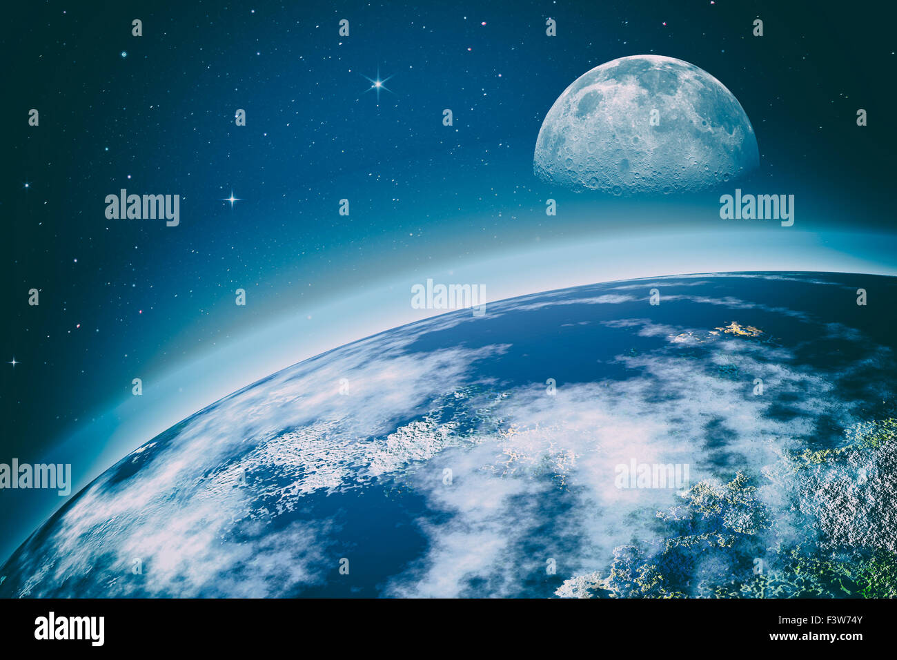 outer space. On the Orbit. Abstract science backgrounds. NASA imagery ...