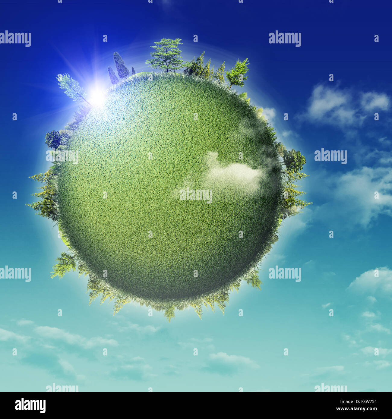 Green planet, abstract environmental backgrounds Stock Photo - Alamy