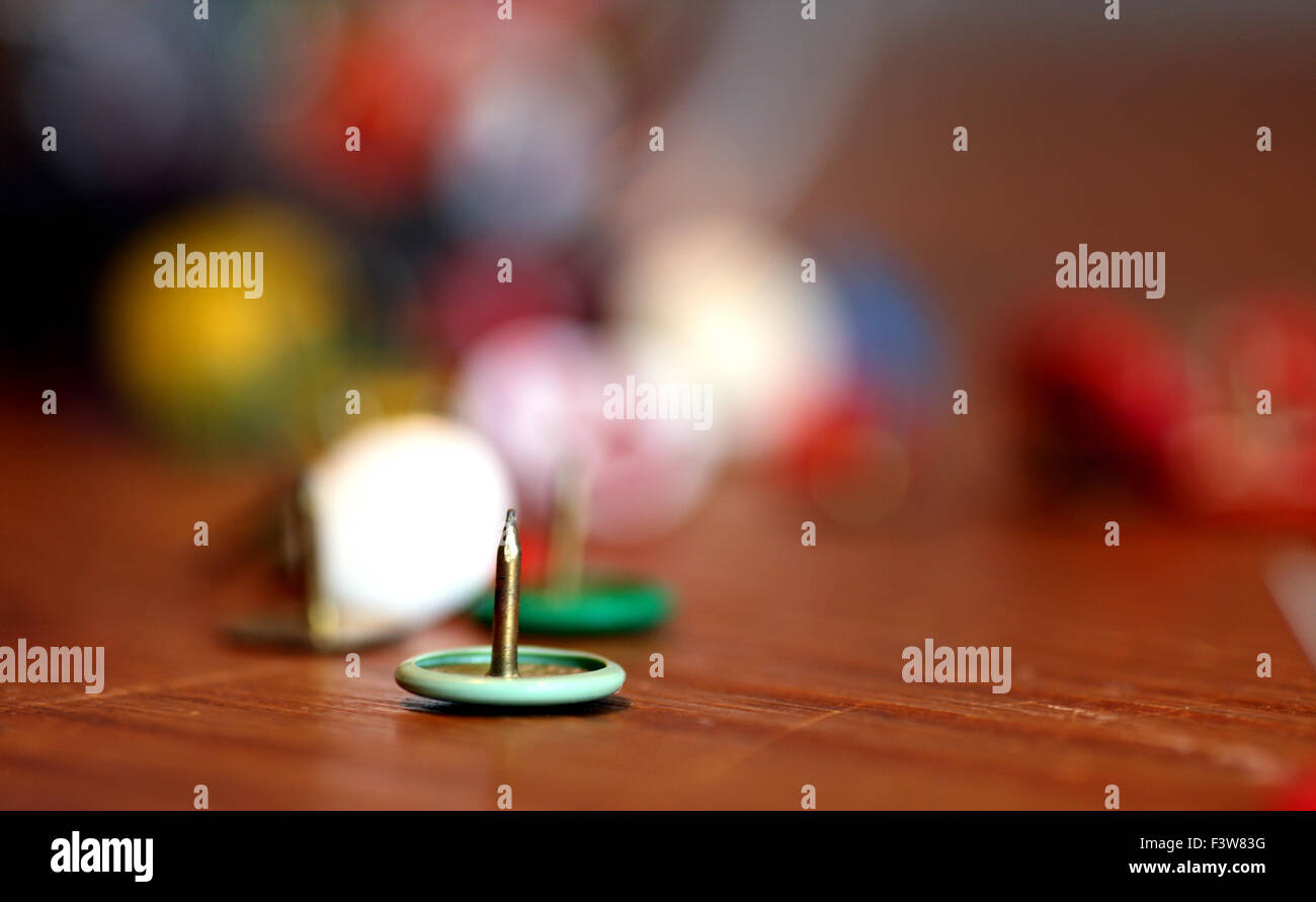 Plastic thumb tacks hi-res stock photography and images - Alamy