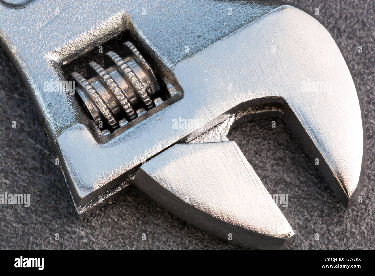 Close up of adjustable wrench Stock Photo - Alamy