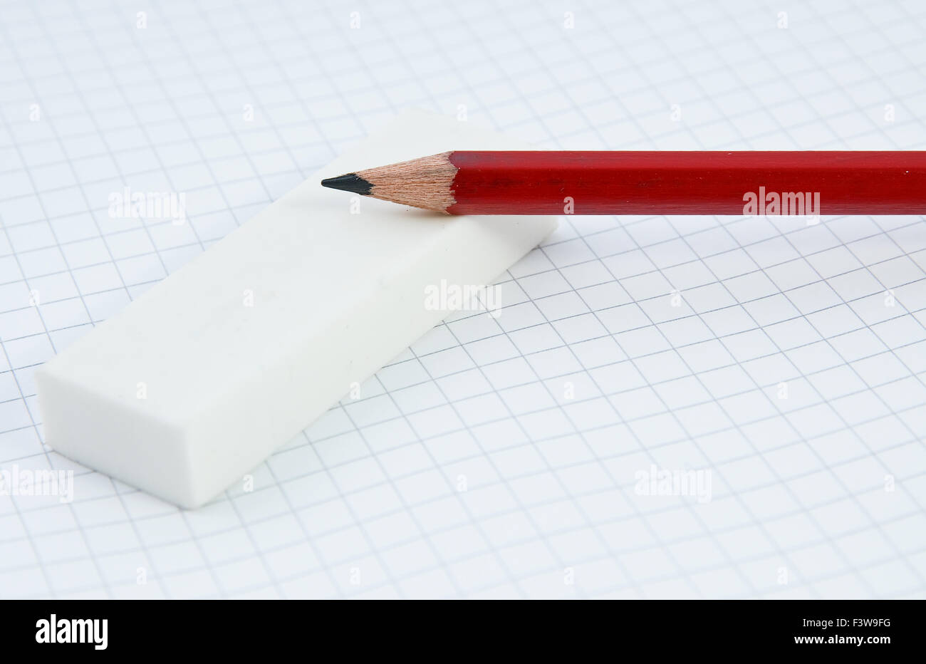 Pencil with eraser Stock Photo - Alamy