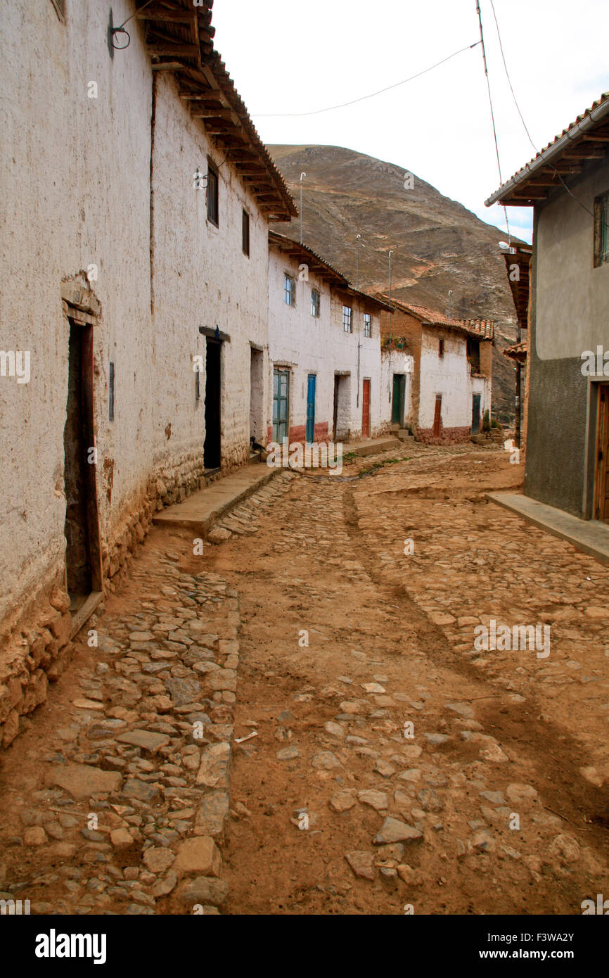 Village in the Andes Stock Photo - Alamy