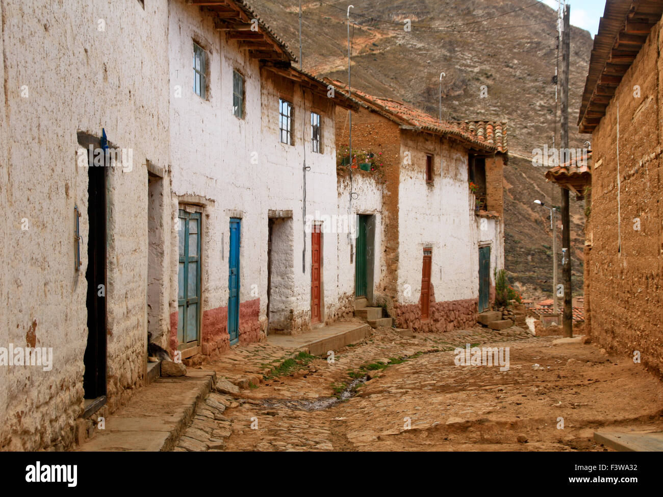 Village in the Andes Stock Photo - Alamy