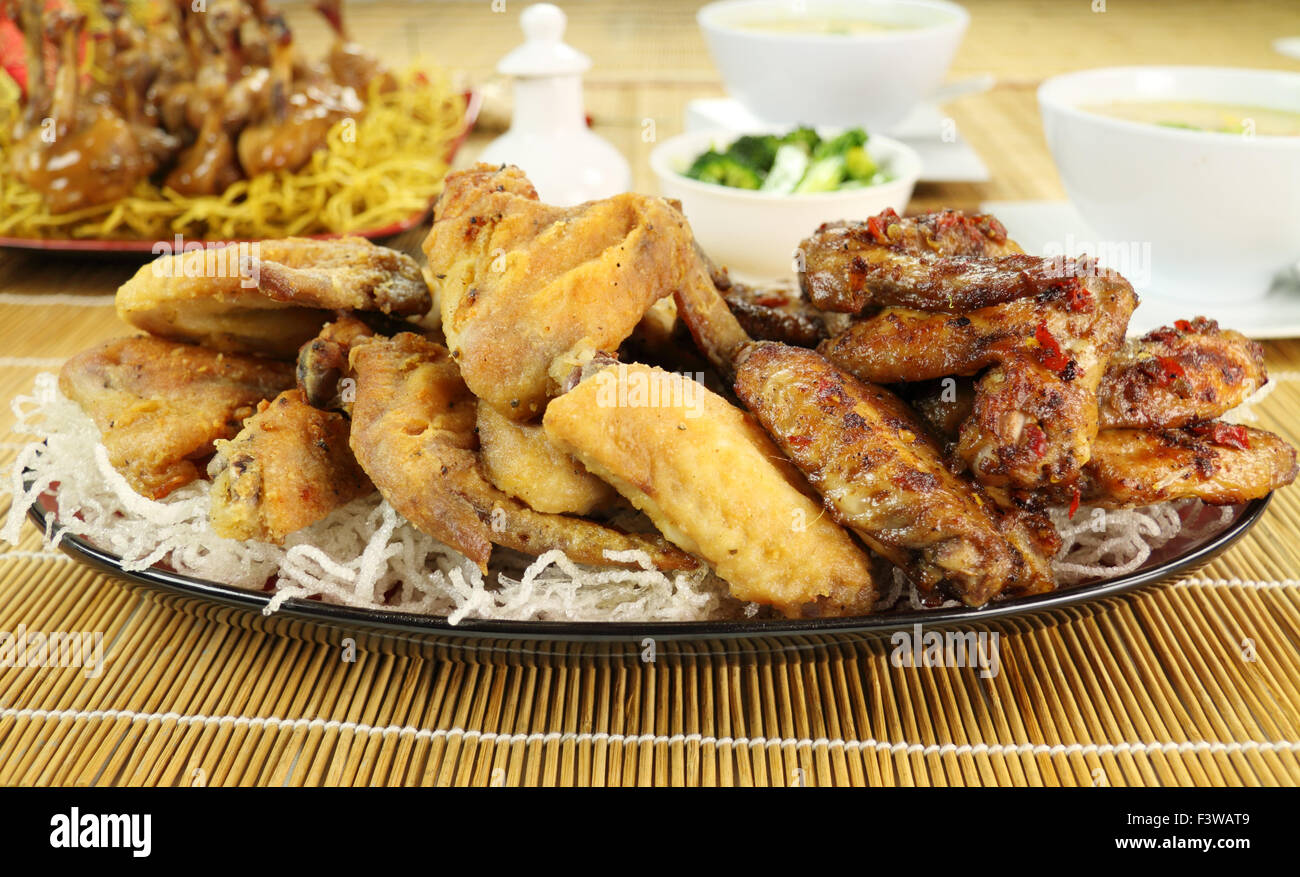 Chinese Chicken Pieces Stock Photo - Alamy