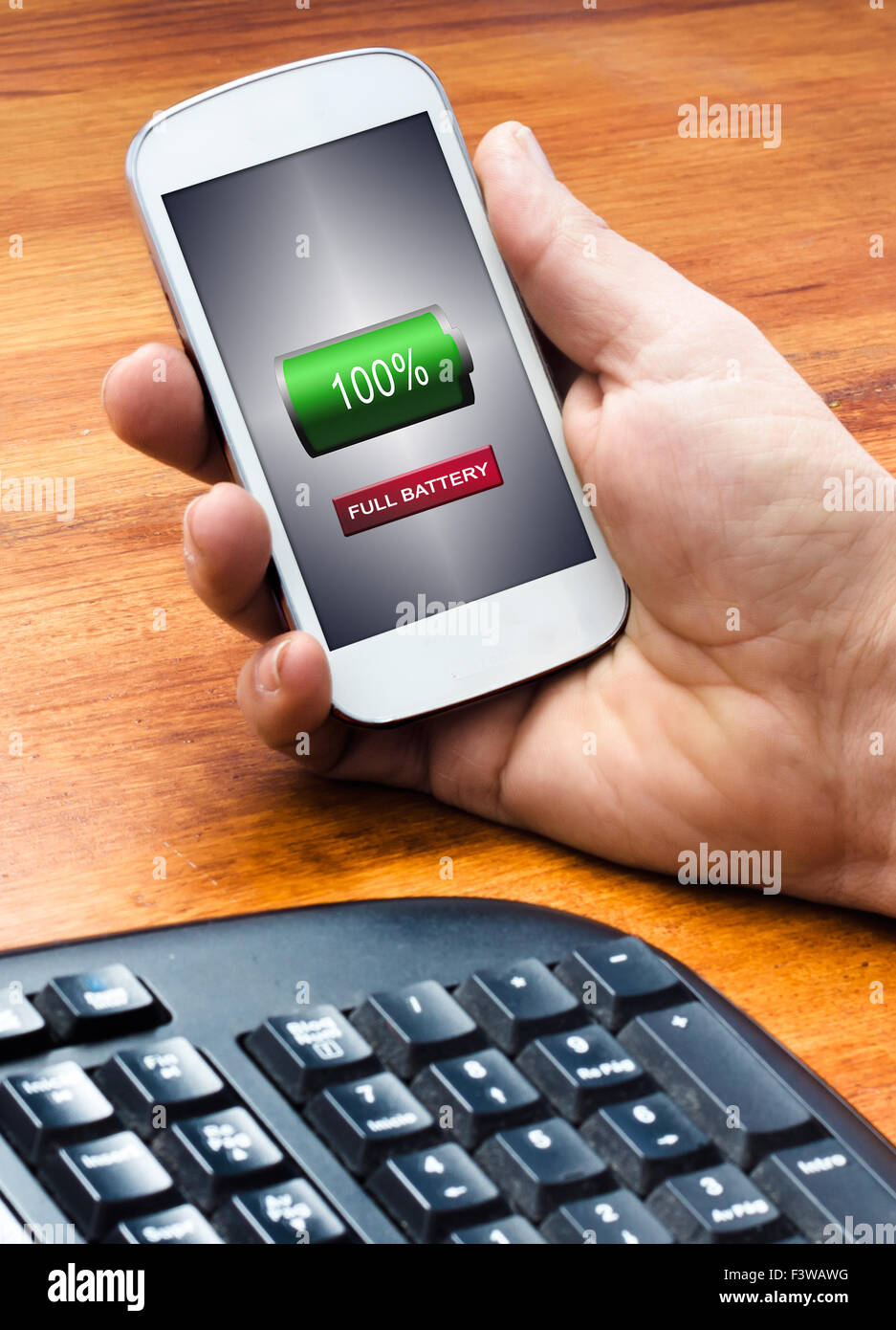 Smartphone battery icon hi-res stock photography and images - Alamy