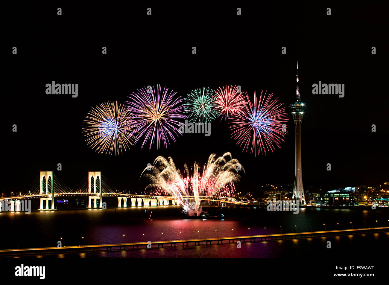 Macau International Fireworks Display Contest Stock Photo - Alamy