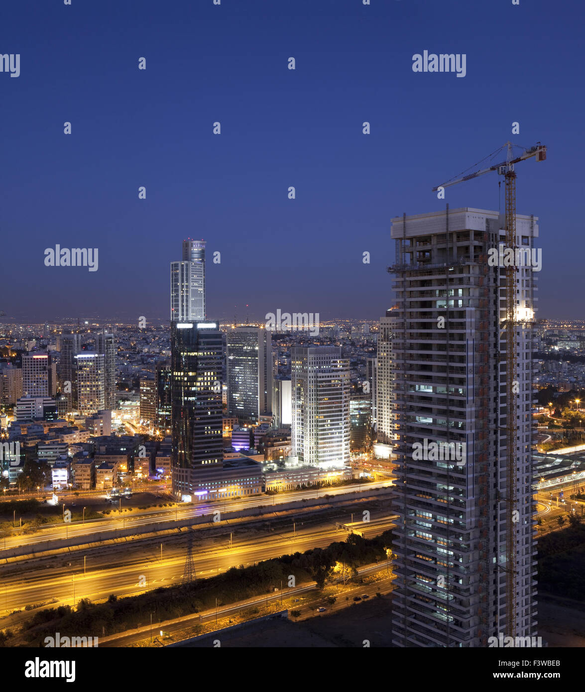 Cityscape night view Stock Photo - Alamy