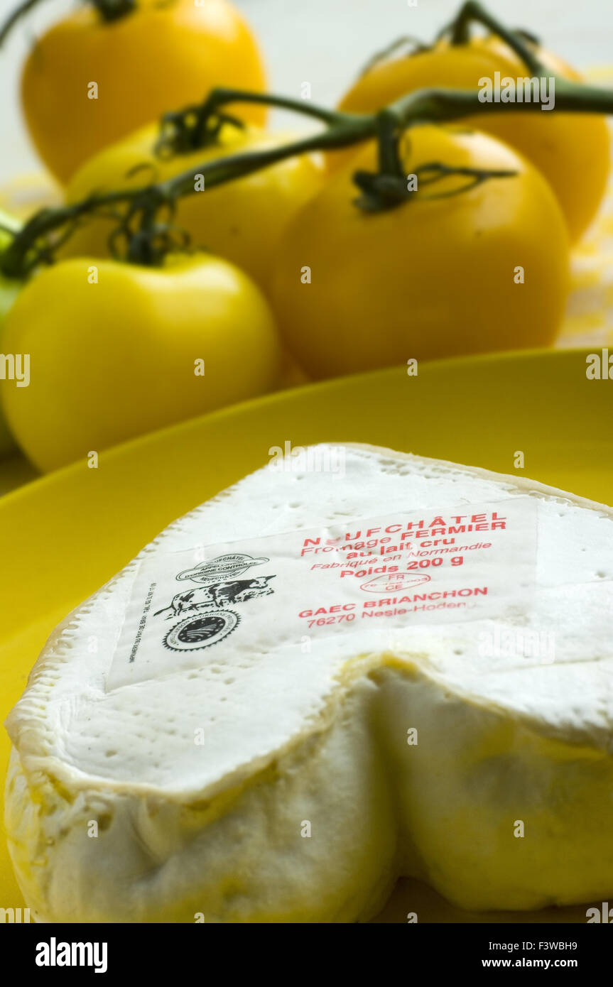 French cheese Neufchatel Stock Photo - Alamy