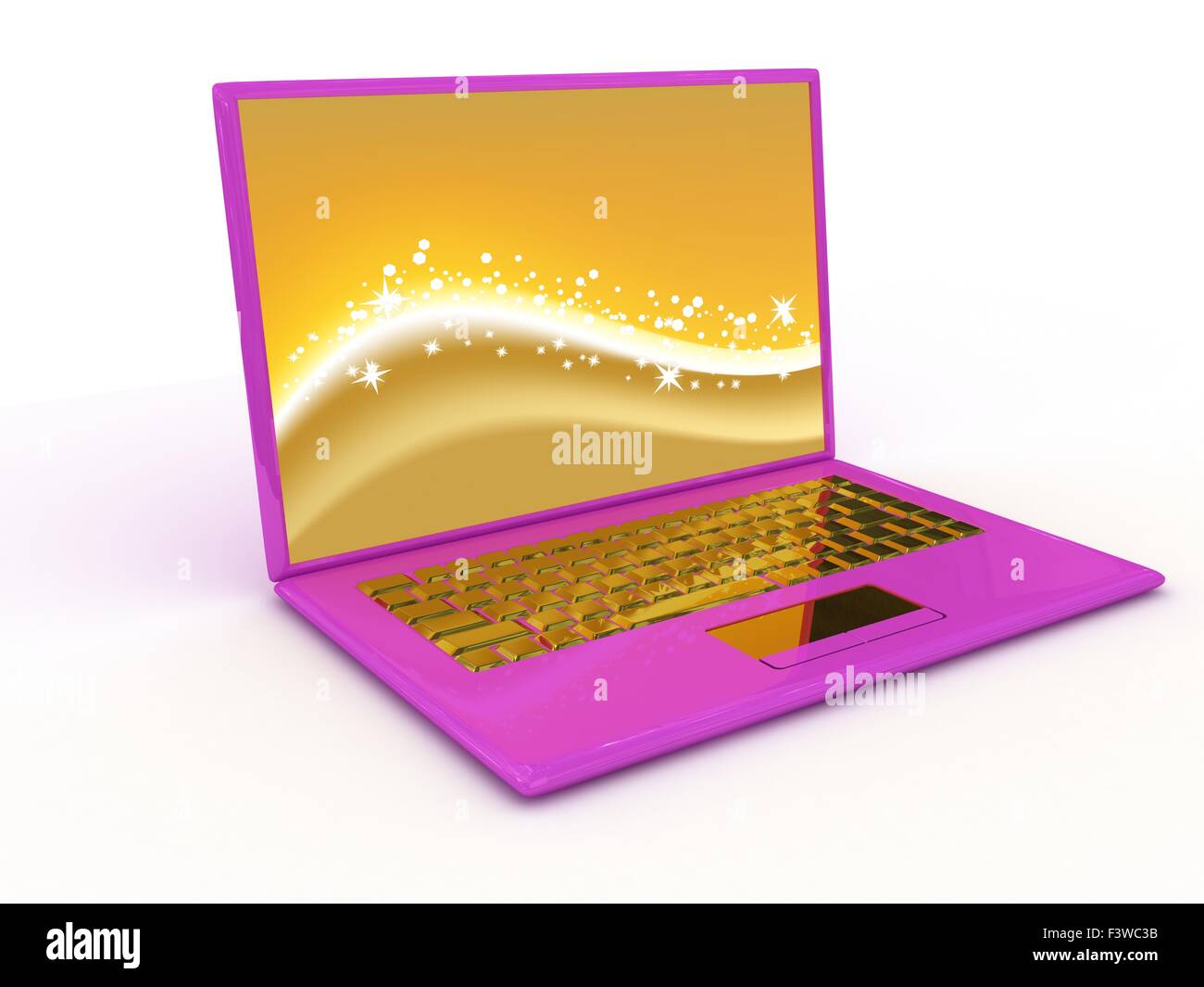 Portable notebook on white background Stock Photo - Alamy