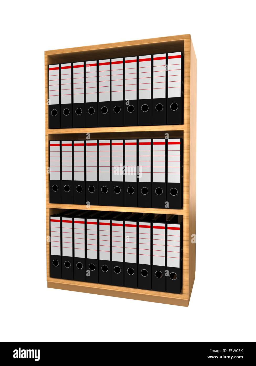 Folders on white background Stock Photo - Alamy