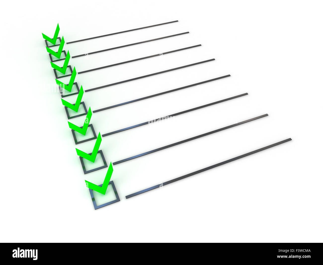 Check list Symbol over white Stock Photo - Alamy