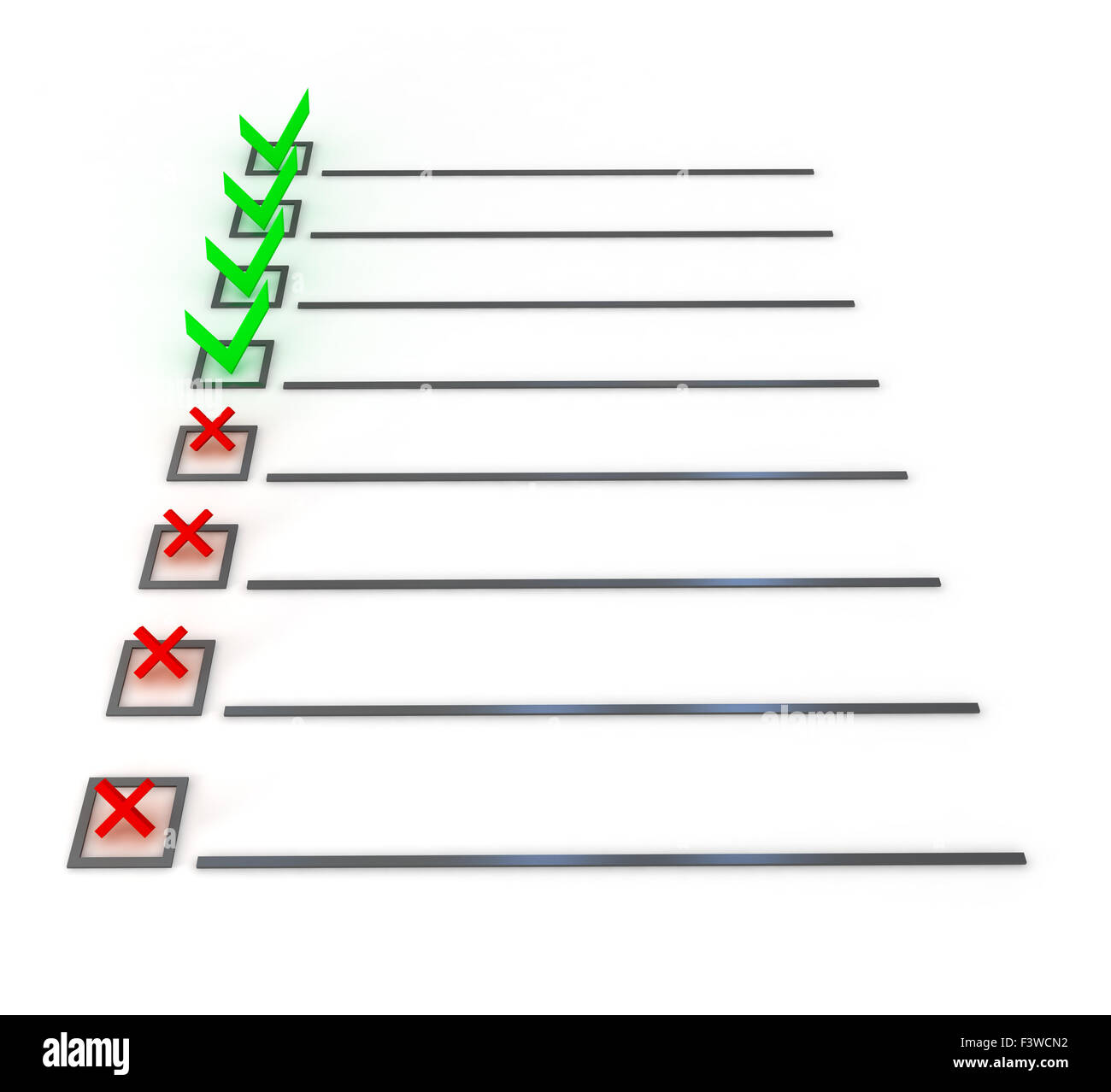 Check list Symbol over white Stock Photo - Alamy