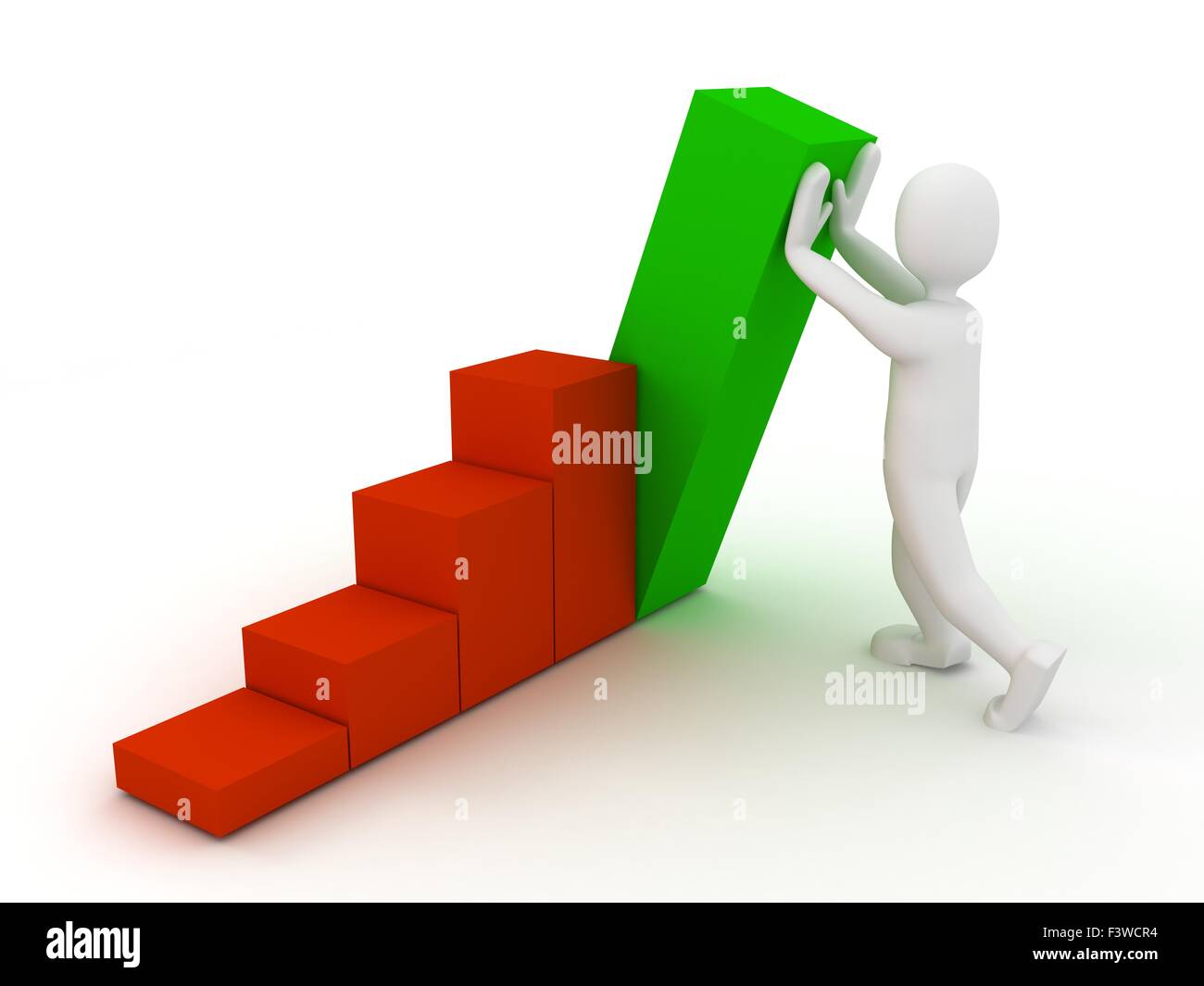 3d abstract chart for company presentation Stock Photo - Alamy