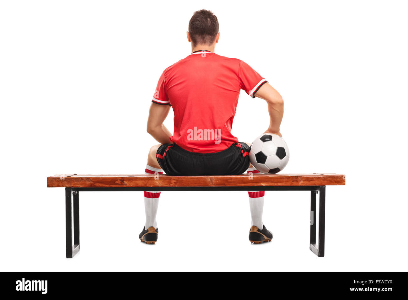 Soccer player sitting on bench hi-res stock photography and images - Alamy