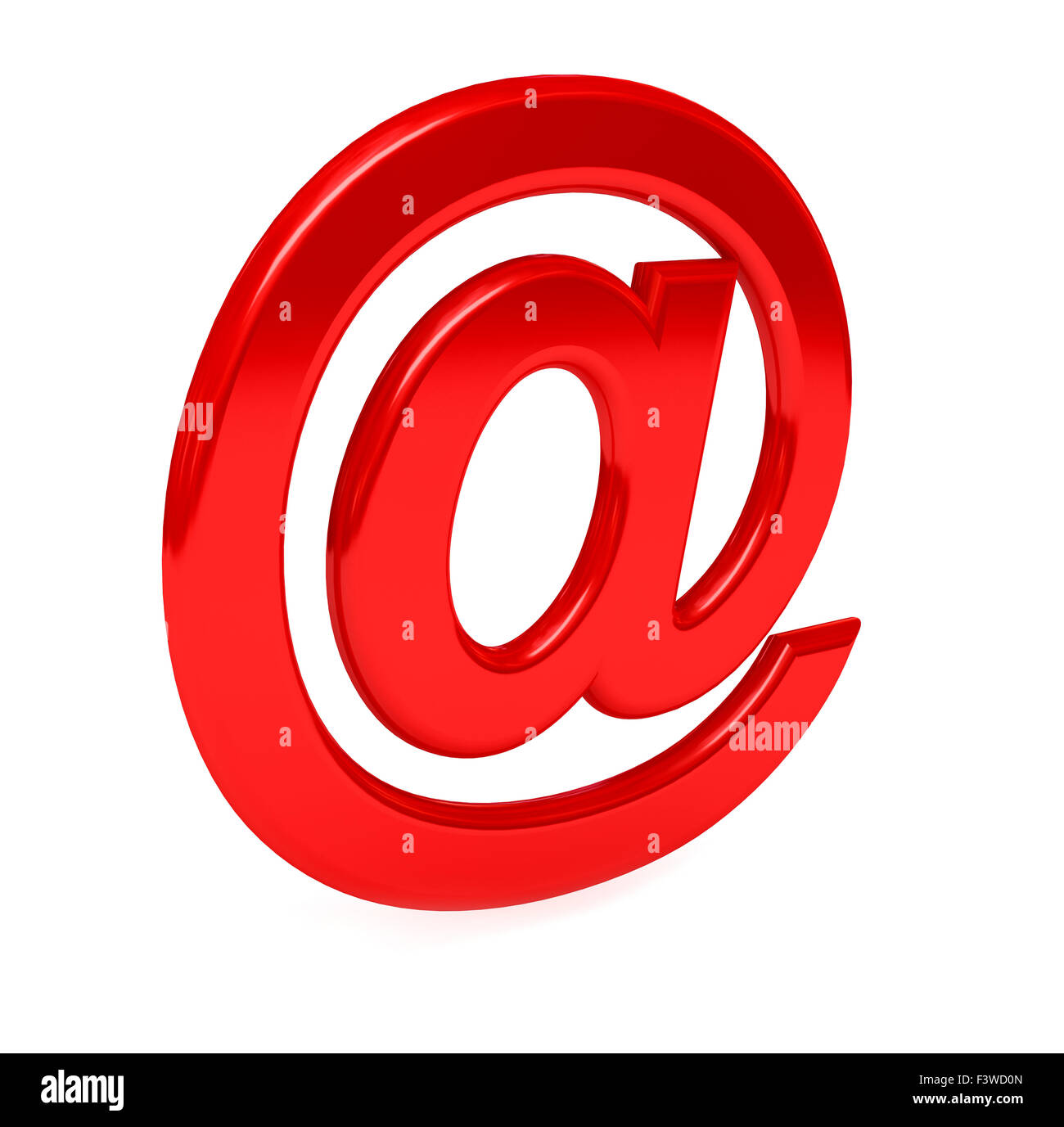 e-mail sign over white Stock Photo - Alamy